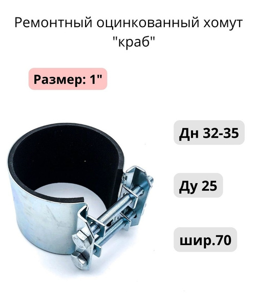 Хомут Мир Хомутов 32 - 35, 1 шт., Оцинкованная сталь - купить по ...