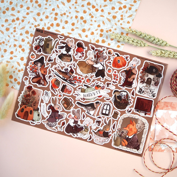 Набор наклеек А4 Pack Forest Life, виниловые стикеры, No Kids Stickers ...