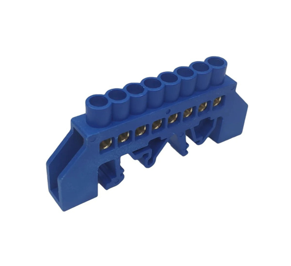 Шина нулевая/заземления 8х12, 8 контактов в универсальном изоляторе на ...