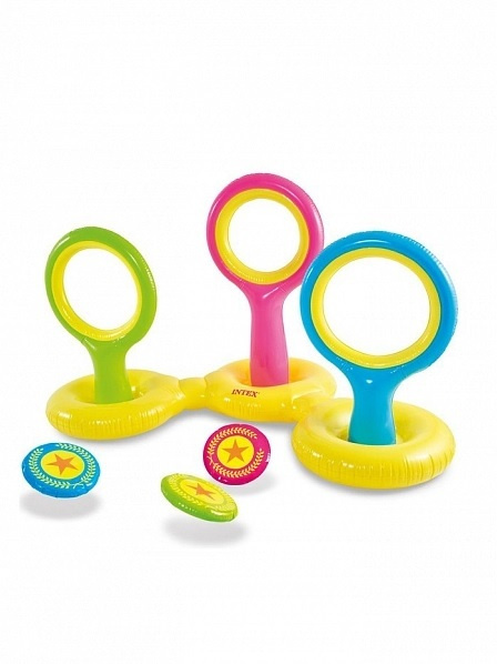 Игровой надувной центр фрисби метание диска, Intex 57510 - купить с ...
