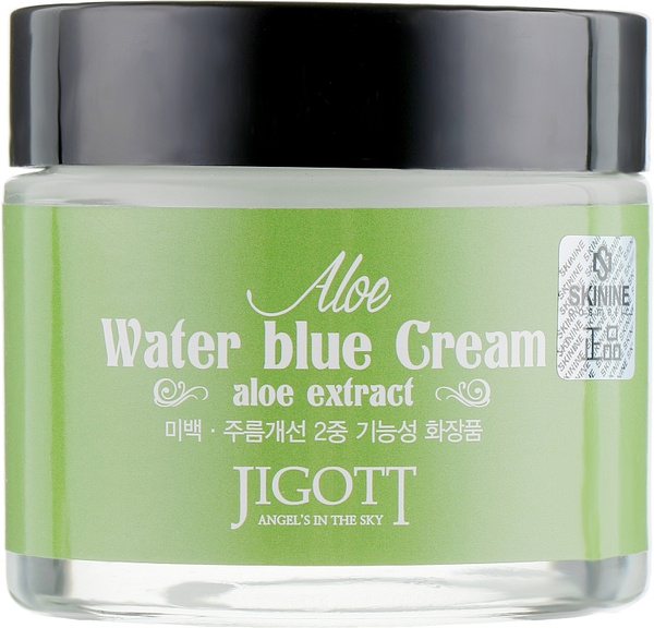JIGOTT Aloe Water Blue Cream Увлажняющий крем для лица с экстрактом алоэ, 70 мл. купить на OZON ...