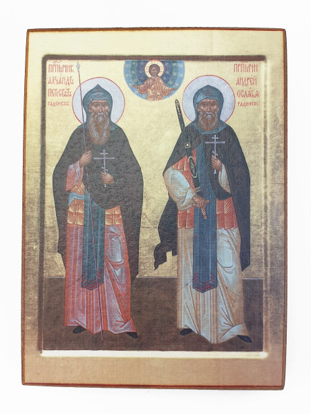 Икона "Александр Пересвет и Андрей Ослабля", размер - 15x20 - купить по ...