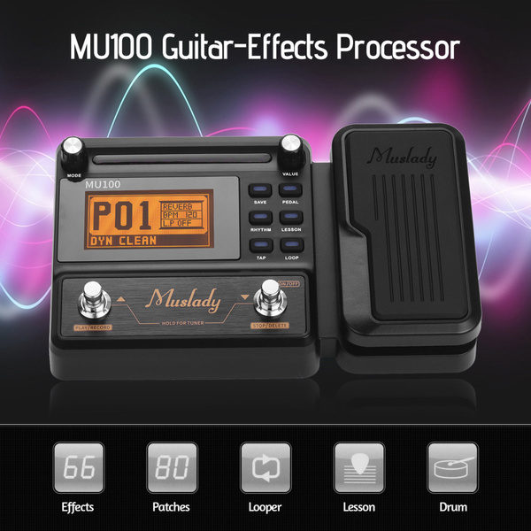 Muslady MU100 Гитарный мультиэффектный процессор Педаль эффектов для ...