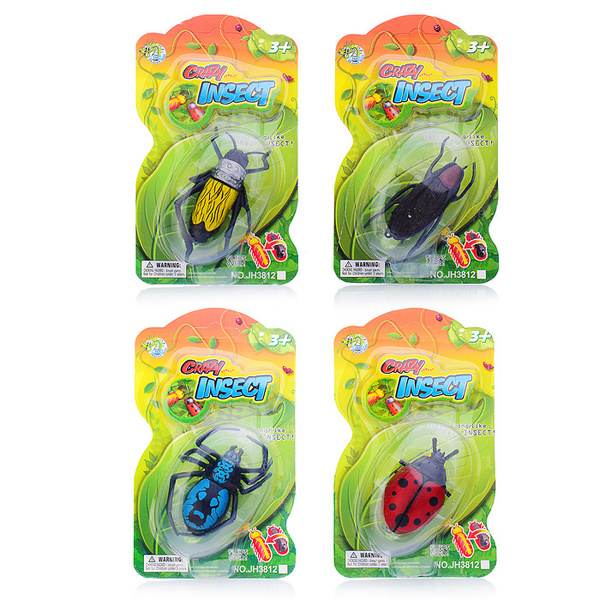 Интерактивная игрушка Жук JH3812E/G/I/J на батарейках, на листе ...