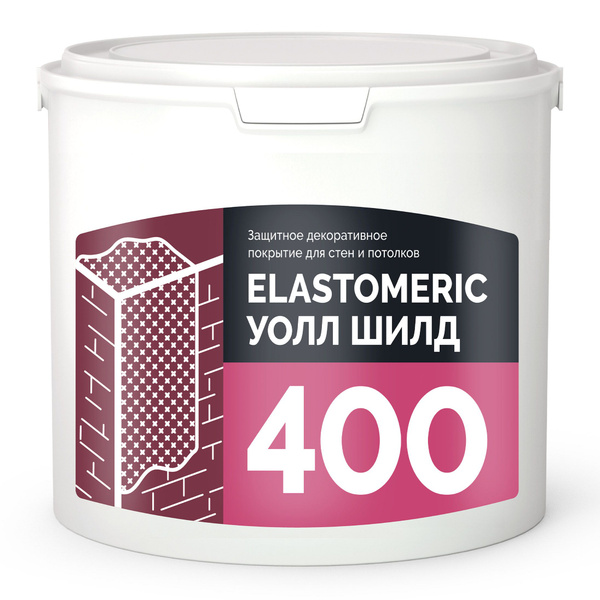 Защитное декоративное покрытие для стен и потолков ELASTOMERIC-400 ...
