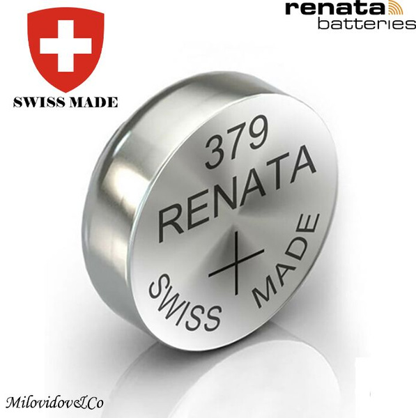 Renata Батарейка 379 (SR63, SR521), Серебряно-цинковый тип, 1,55 В, 1 ...