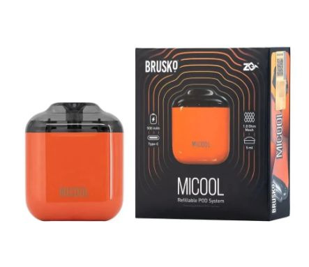 электронная сигарета /под-система Brusko zq Micool , оранжевый, 500 mAh, 5мл 1А (без жидкости ...