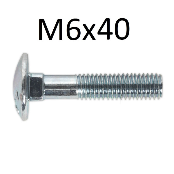 Винт M6 x , головка: Полукруглая, 20 шт - купить по выгодной цене в интернет-магазине OZON ...