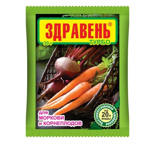 Характеристики Комплексное удобрение Здравень турбо 30 г, концентрат ...