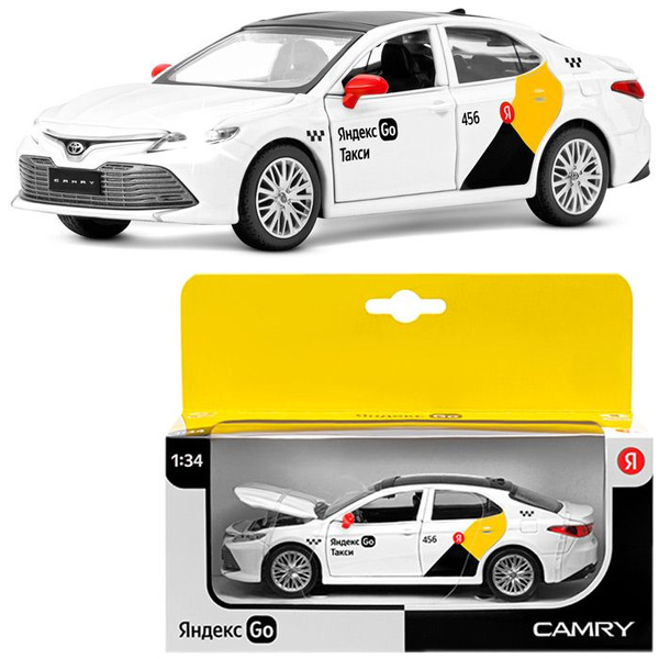 Машинка игрушечная Модель 1:32 Яндекс Go Toyota Camry, цв. белый ...