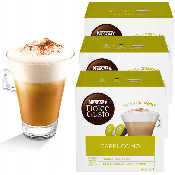 Кофе в капсулах Nescafe Dolce Gusto Cappuccino 3 упаковки по 16 Капсул ...