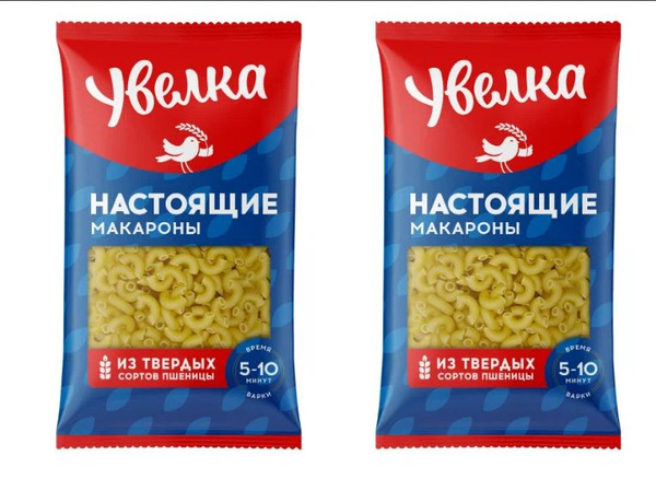Увелка Макароны пшеничные Рожки гладкие, 900 грамм купить на OZON по ...