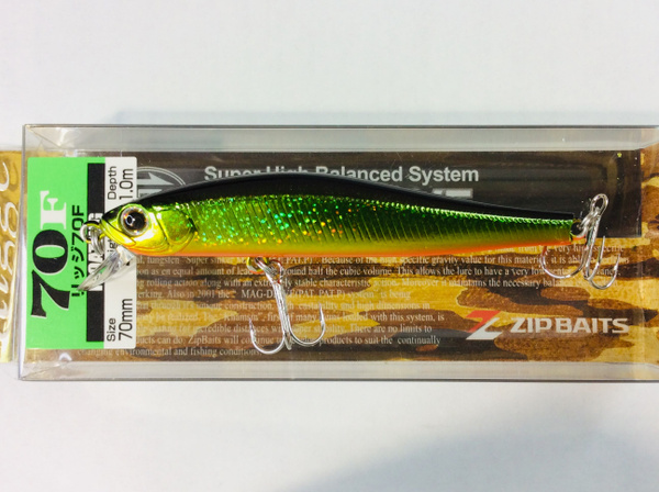 Воблер Минноу (Minnow) ZipBaits RIGGE 70F, 0.3-1 м купить по выгодной цене в интернет-магазине ...
