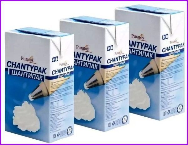 Шантипак Puratos сливки для взбивания на растительных маслах 1л (3 шт ...