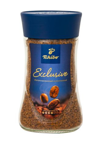 Кофе растворимый Tchibo Exclusive натуральный сублимированный, 95г ...