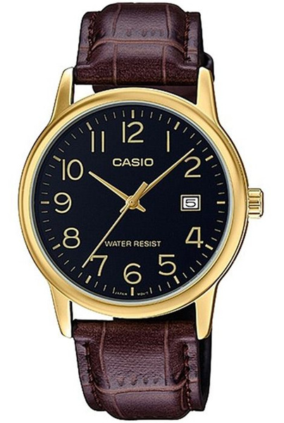 Кварцевые мужские наручные часы Casio Collection Mtp V002gl 1b с индикацией текущей даты