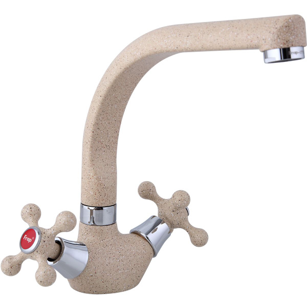 Высокий двухвентильный смеситель для кухни на мойку Frap F5408-21 купить на OZON по низкой цене ...