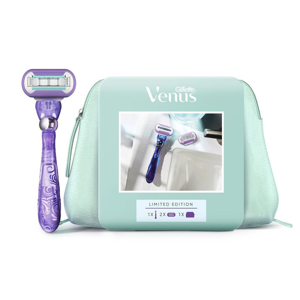 Подарочный набор Gillette Venus Swirl: женский бритвенный станок Swirl ...