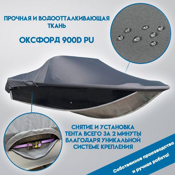 Чехол для лодки Тент для лодки Волжанка 46 Fish - купить по низким ...