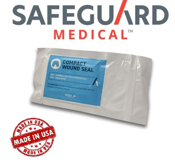 Safeguard medical Гидрогелевый невентилируемый тактический пластырь ...