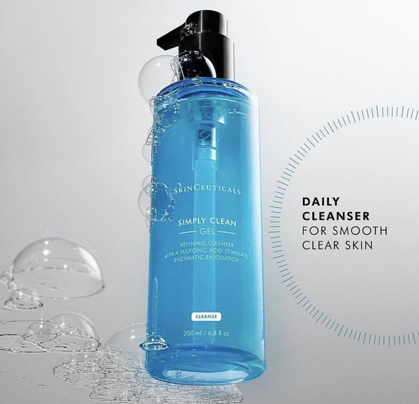 SkinCeuticals CкинСьютикалс*N1*SIMPLY CLEAN*200ML*Очищающий гель для умывания для нормальной ...