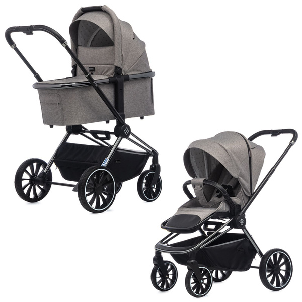 Детская коляска для новорожденных Labala Raiz Basic 2 в 1 Light Grey ...