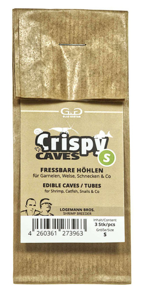 Корм и укрытие для аквариумных креветок GlasGarten Crispy Caves, size S ...