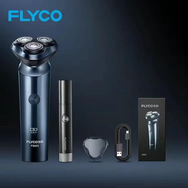 Электробритва FLYCO FLYCO923-BLS - купить по выгодным ценам в интернет-магазине OZON (1665862458)