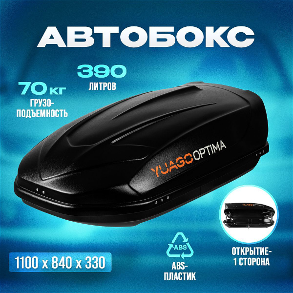 Багажный бокс (автобокс) YUAGO Optima - купить по доступным ценам в ...