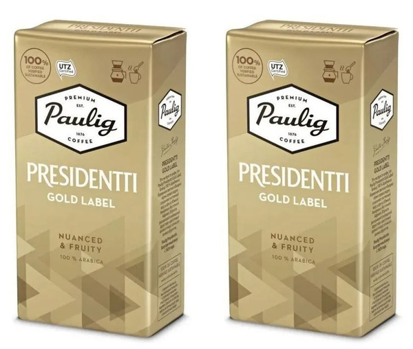 Кофе молотый Paulig Presidentti Gold Label, 250 г, 2 уп. - купить с ...