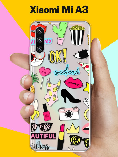 Силиконовый чехол ОК на Xiaomi Mi A3 / для Сяоми Ми А3 - купить с ...