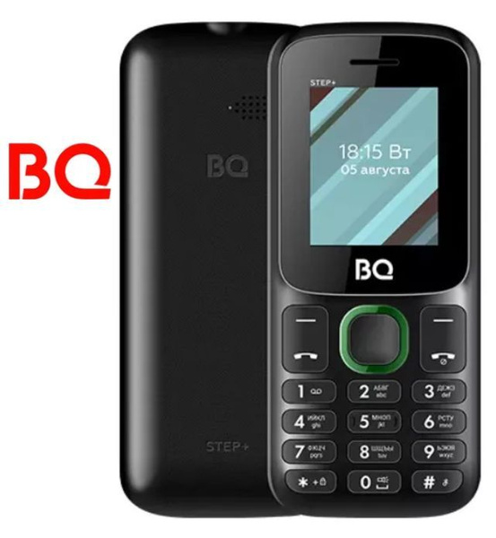 Мобильный телефон BQ 1848 Step+, зеленый, черный - купить по выгодной ...