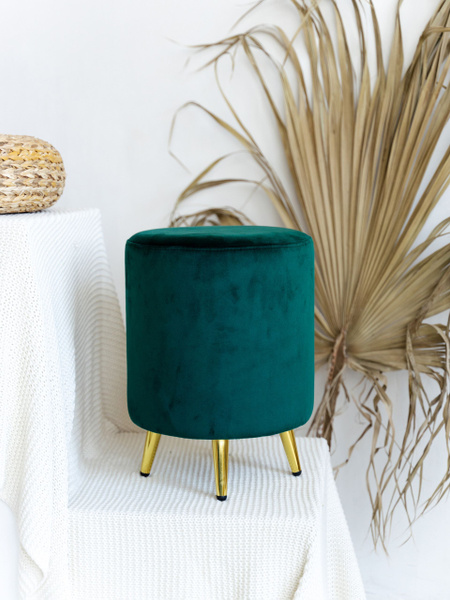 Пуф Pantera SPA Круглый, Велюр искусственный, 36х36х46 см - купить по ...