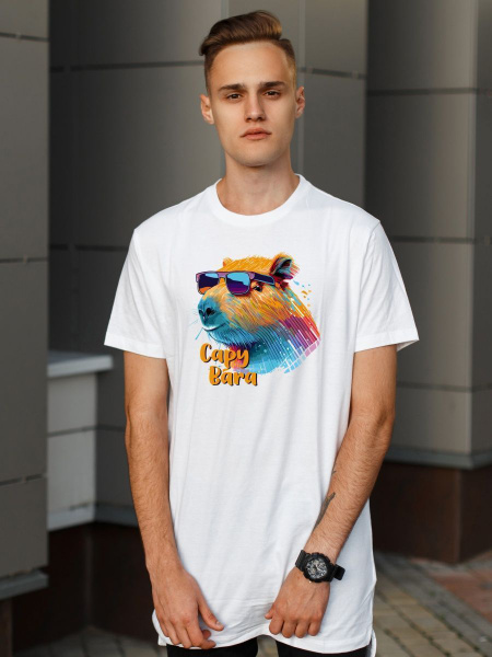 Футболка yutti, размер 40, цвет белый, 100% хлопок - купить по выгодной цене в интернет-магазине ...