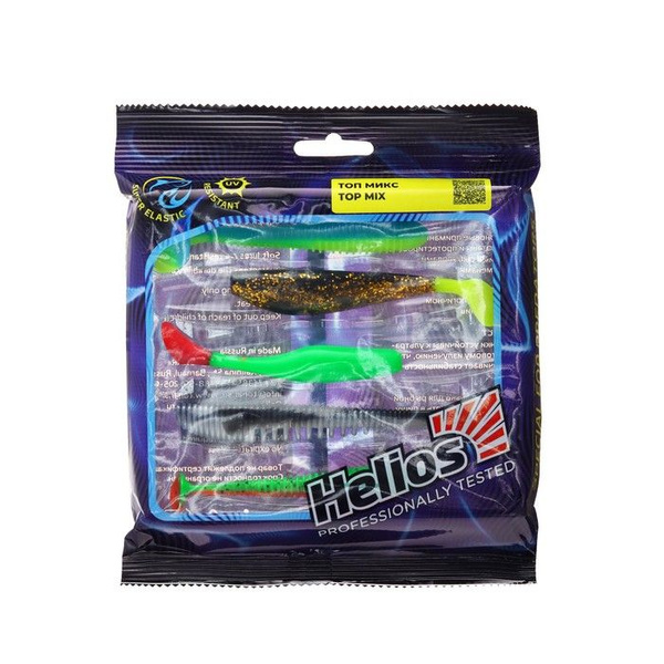 Набор силиконовых приманок Helios "Тop Mix", 5 шт. (HS-TM-SET1 ...