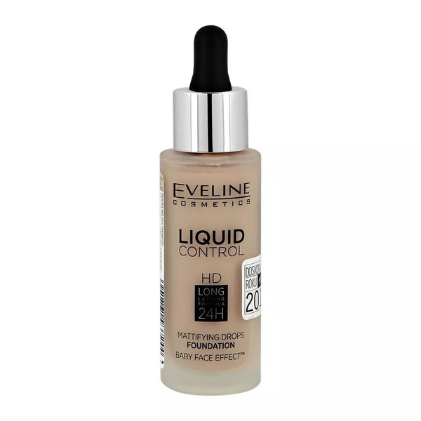 Крем тональный для лица EVELINE LIQUID CONTROL, тон 10 купить на OZON ...