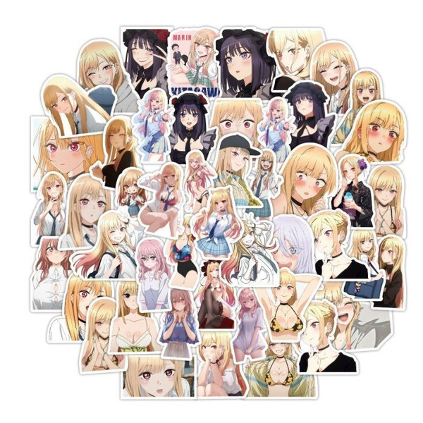 Стикеры Набор наклеек из 50шт Аниме Вайфу Waifu купить с