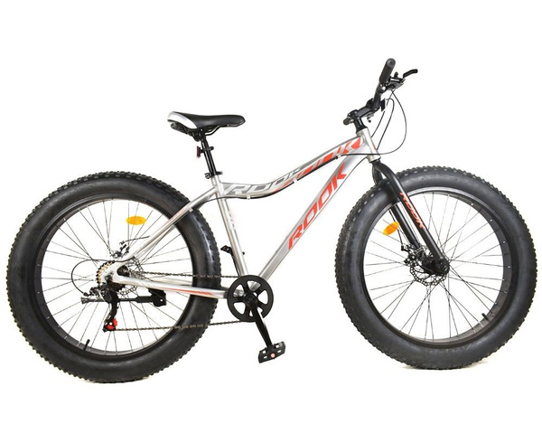 Велосипед Фэтбайк 26" Rook FA260D алюминий (серебро/красный) - купить ...