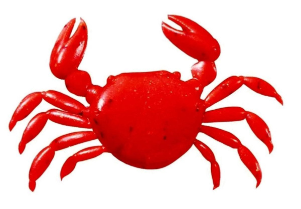 Силиконовая приманка Marukyu Power Crab L Red 0530 (мягкая приманка для ...