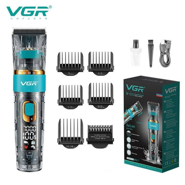Машинка для стрижки VGR Профессиональная V-695, прозрачный - купить по ...