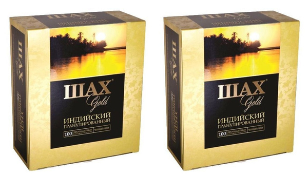Шах Чай черный Голд, 100 пакетиков по 2 г, 2 уп купить на OZON по ...