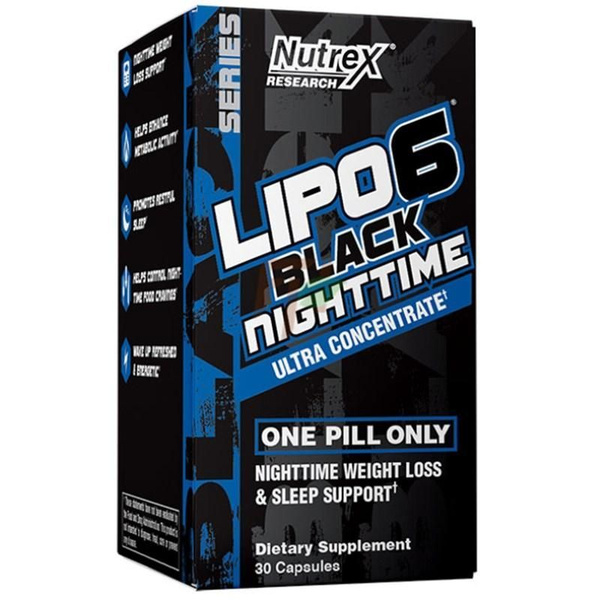 Жиросжигатель Lipo 6 Black NightTime Ultra Concentrate 30 капсул ...
