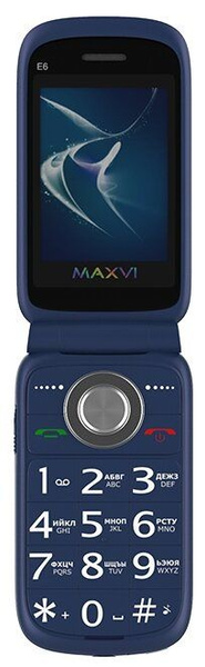Мобильный телефон Maxvi Maxvi E6, синий - купить по выгодной цене в ...