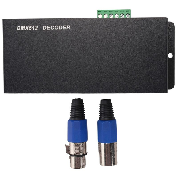3CH DC12-24V RGBW DMX 512 Декодер Светодиодный контроллер RGB LED ...