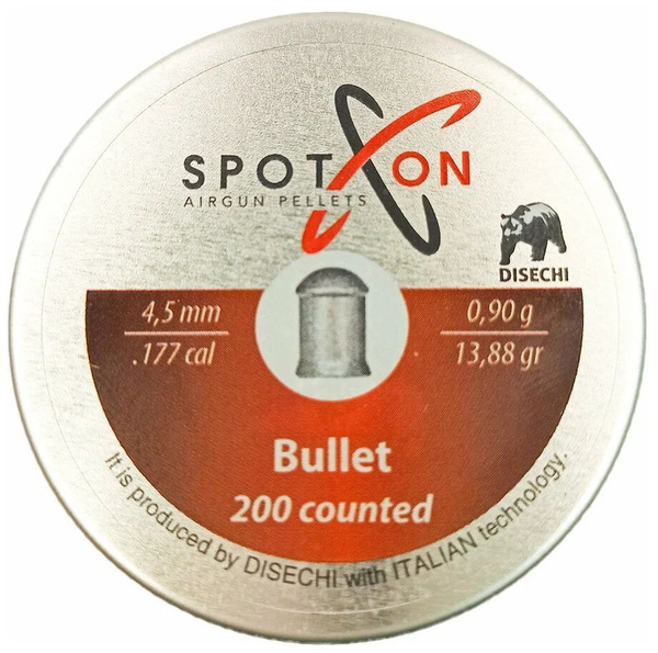 Пули SPOTON Bullet 4,5 мм 0,90 г 200 шт купить на OZON по низкой цене (1010766779)