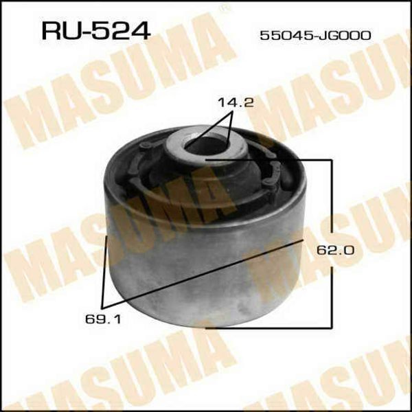 MASUMA RU-524 сайлентблок заднего рычага Nissan (Ниссан) x-trail t31 07 ...