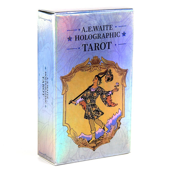 Голографические карты Таро Уэйта, Радужные карты, колода, флэш-карта ...