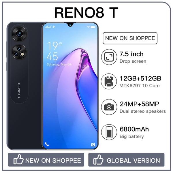 Смартфон Rino8 T-модель телефона, игровой телефон 7,5" с большим ...