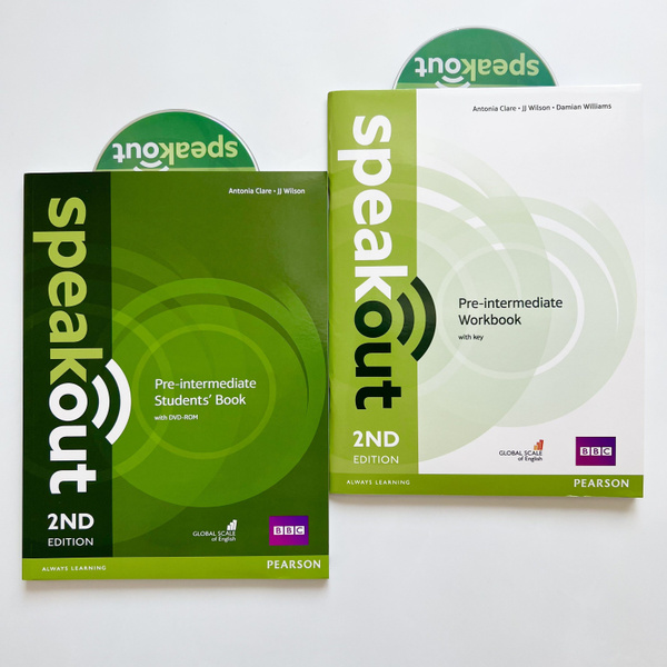 Speakout pre-intermediate second edition полный комплект: учебник (student's book) + рабочая ...