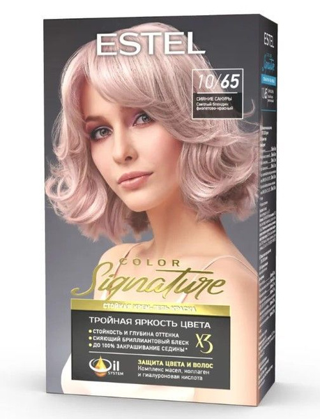 Стойкая крем гель краска для волос ESTEL COLOR SIGNATURE 10/65 Сияние ...